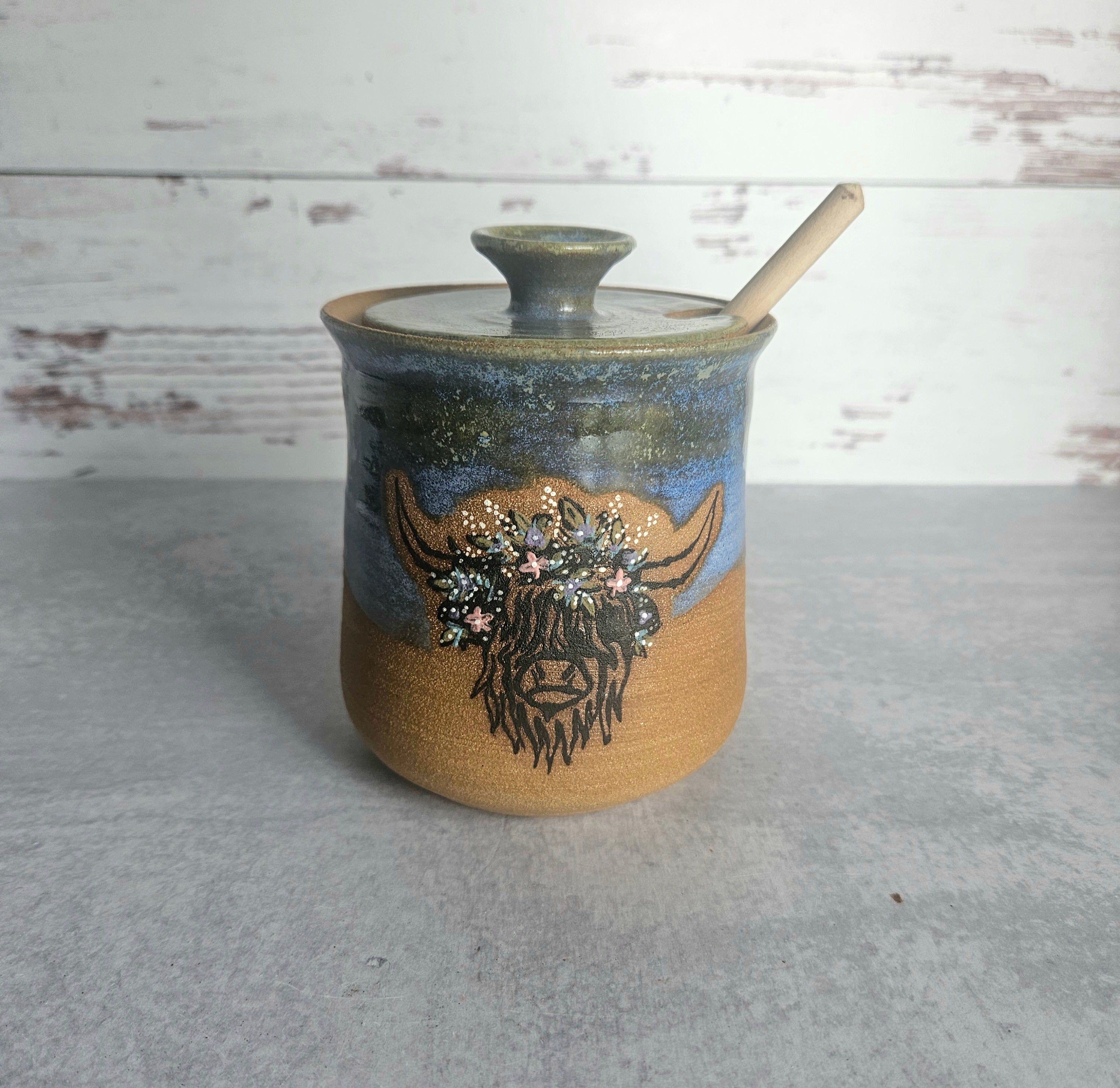 Honey Pot 》Highland – Grand View Pottery